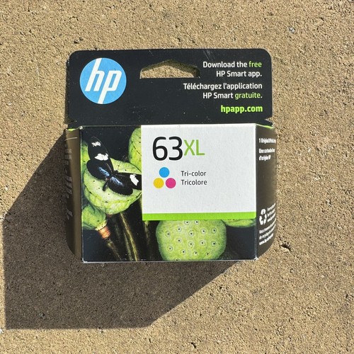 HP 63 XL Tri Color Ink Cartridge June 2025 Genuine Original New ...