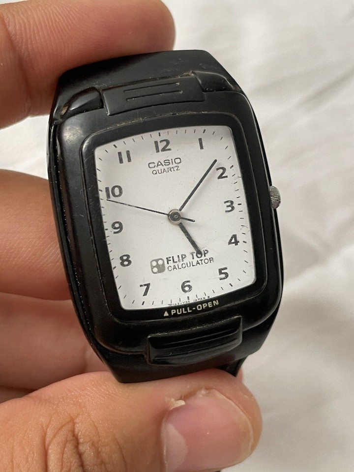 Vintage Casio Flip Top Ia-1000 And Ftp10 Calculator-Data Bank For ...