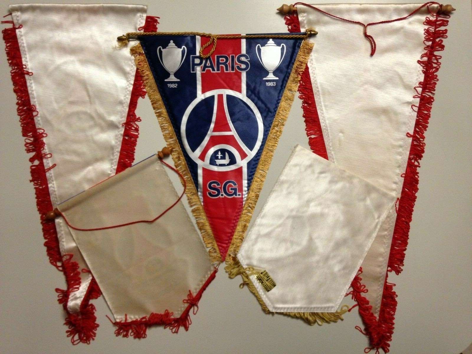 LOT 5 FANIONS VINTAGE GEANT PARIS PSG // 1982-83 // CHAMPIONS LEAGUE 95 ...