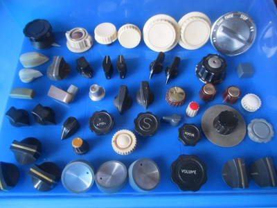 VINTAGE KNOBS FOR RECORD PLAYERS, AMPLIFIERS, RADIOS.ETC. 1960's. 1 ...