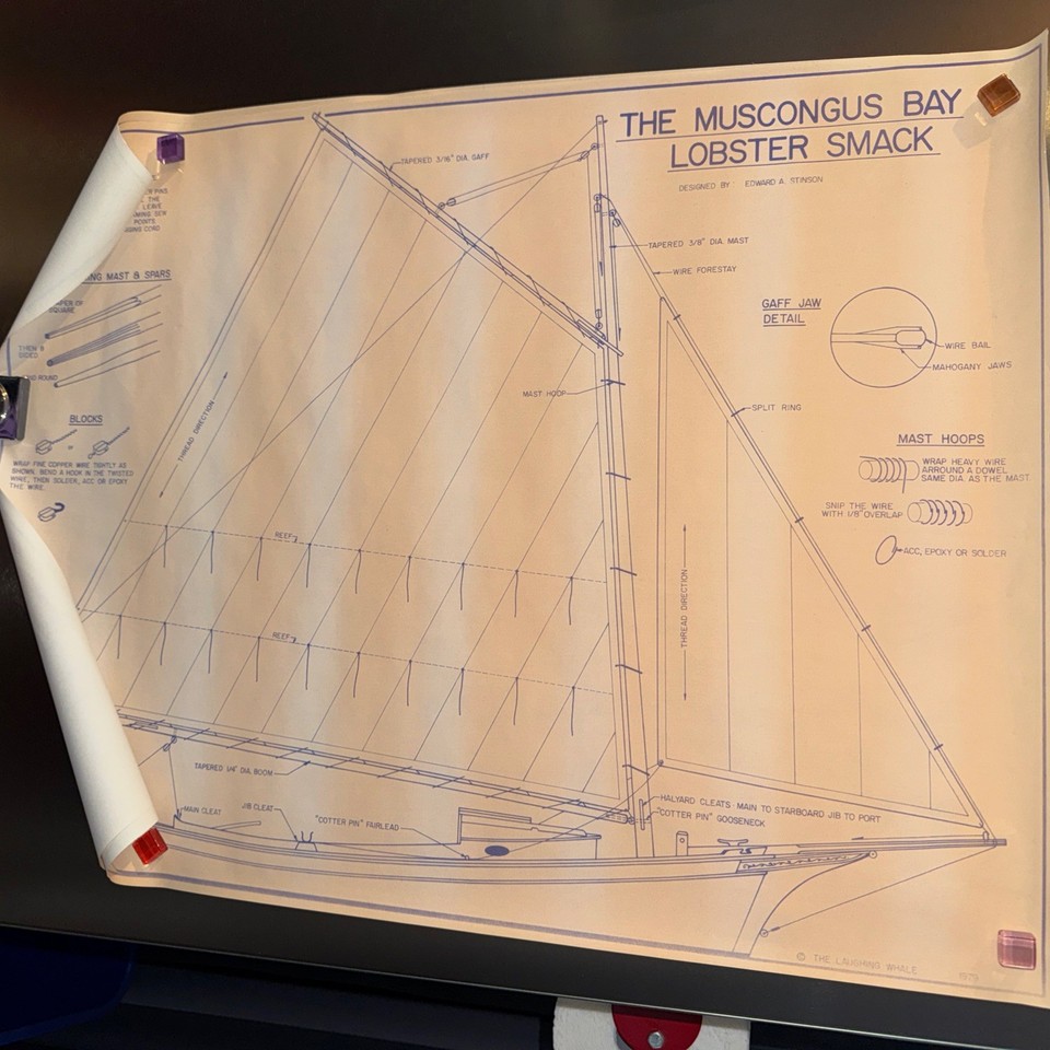 Laughing Whale The Muscongus Bay Lobster Smack Wooden Ship Kit 1979 ...