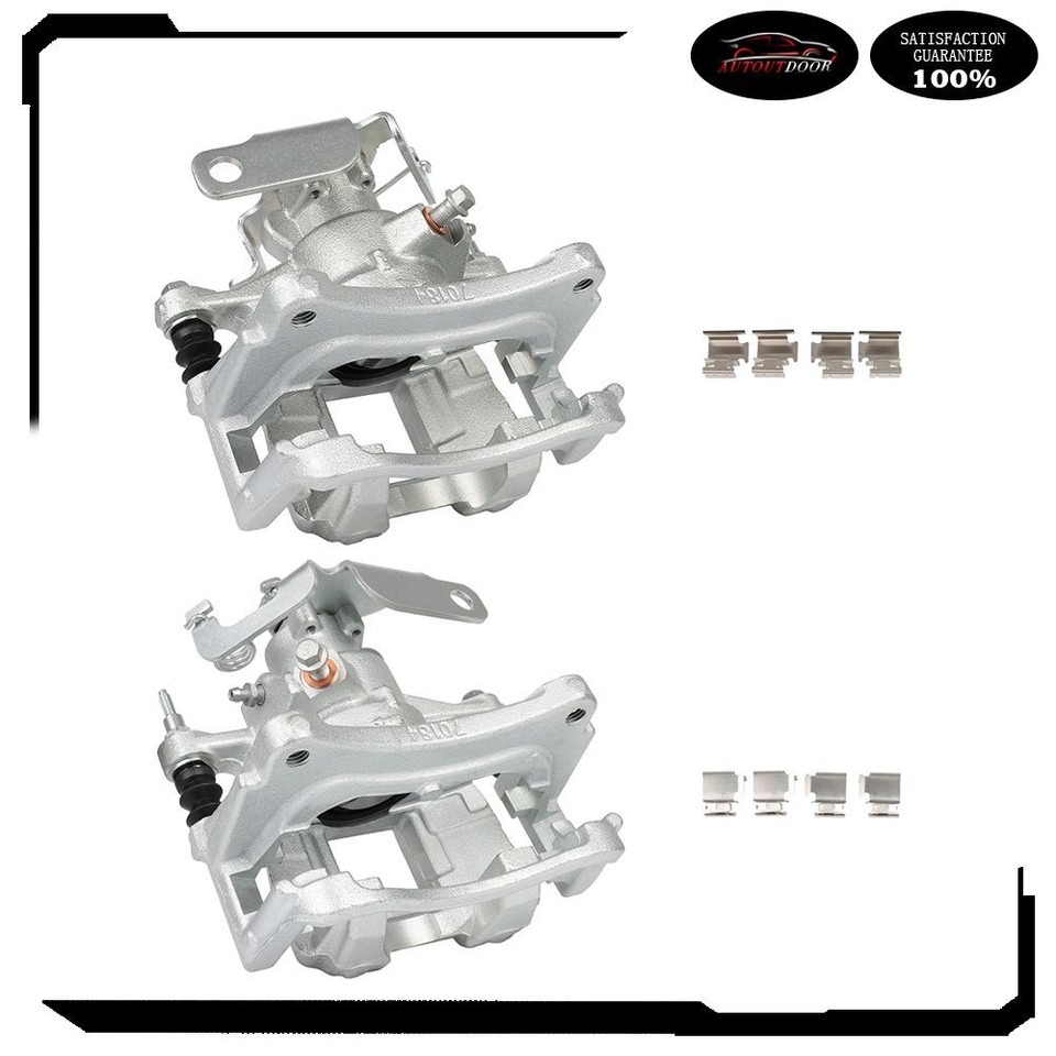 Rear Brake Calipers w/ Bracket Set (2) For 2015-2019 Ford Transit-150 ...