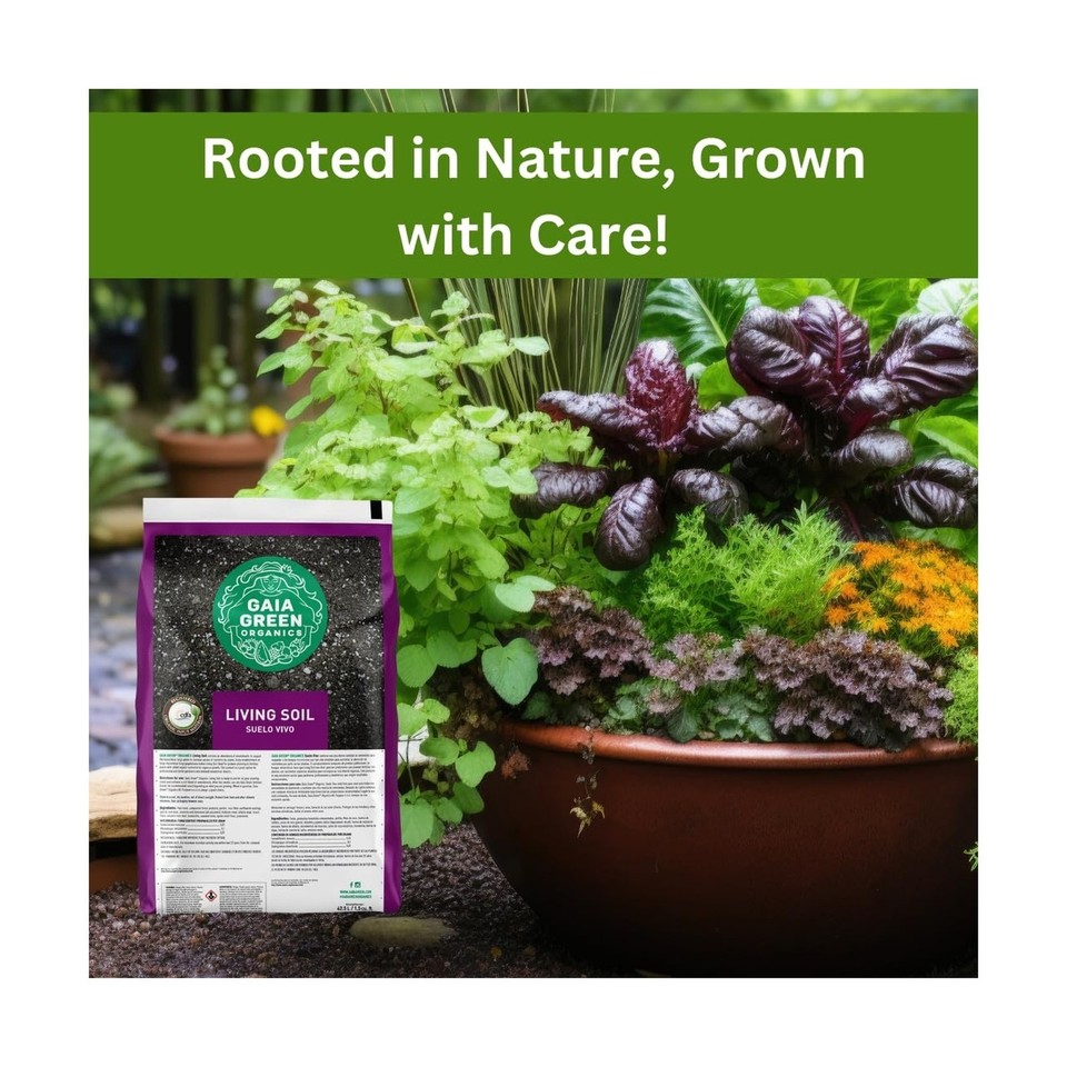 Gaia Green Organics Living Soil, 1.5 cu ft | Premium Organic Potting ...
