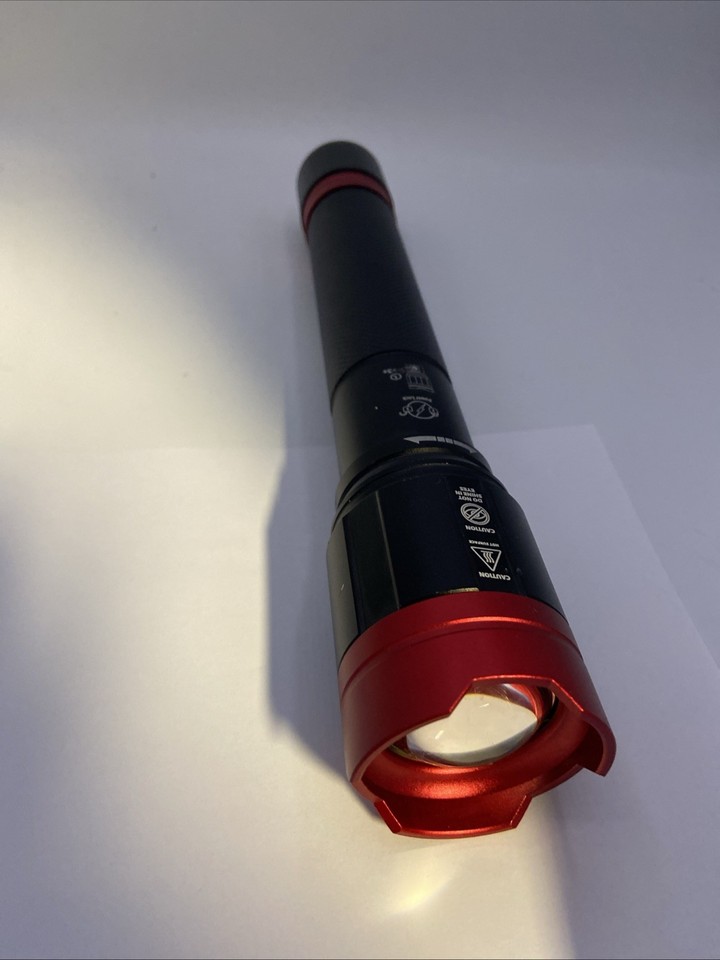 Infinity X1 5000 Lumens Flashlight Rechargeable Dual Power Twist Focus ...