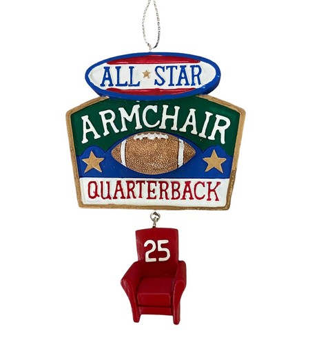 Kurt S Adler All Star Armchair Quarterback 25 Ornament NWT | eBay