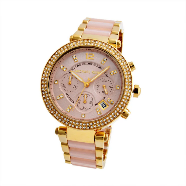 Michael Kors Parker Gold Dial Two Tone Steel Strap Watch for Women - MK6326 | eBay