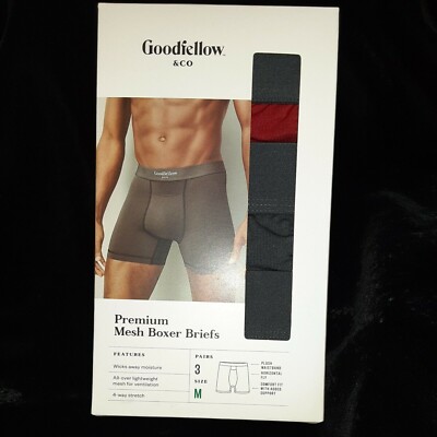Men's Premium Mesh 3 Pack Boxer Briefs Goodfellow & Co Size Medium BNIB | eBay