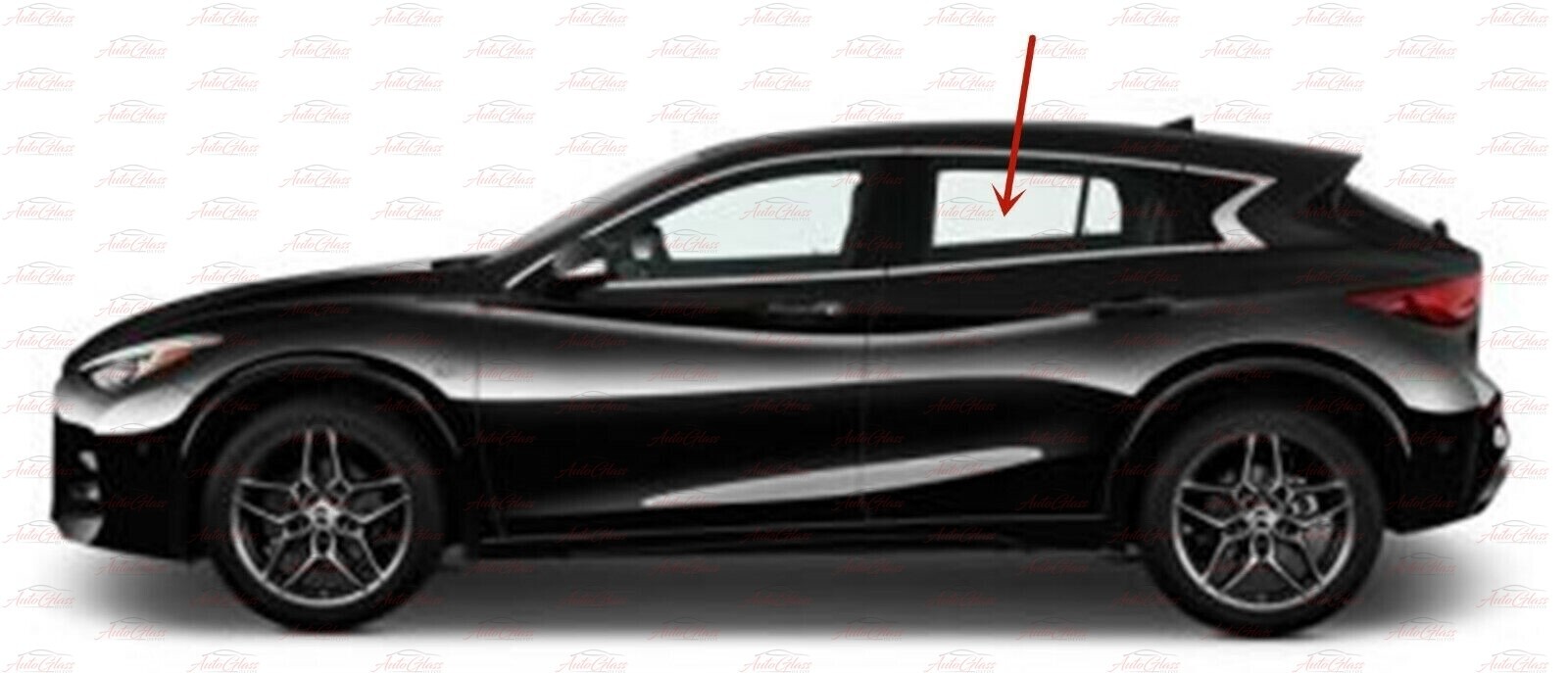 Fits 2017-2019 Infiniti QX30 4Door Utility Driver Left Side Rear Window ...