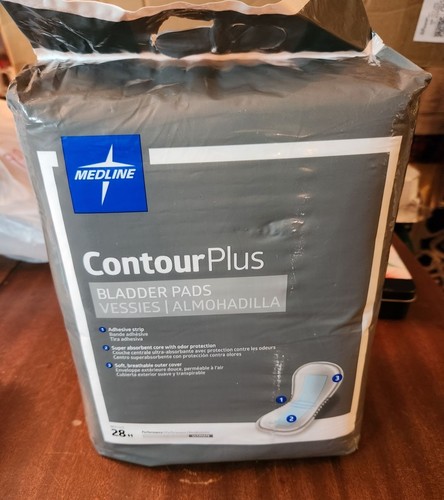 Medline Contour Plus Bladder Control Incontinence Pads Moderate ...