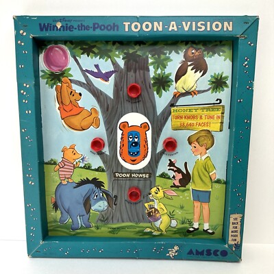 Vtg 1964 Winnie the Pooh Toon-A-Vision Walt Disney Productions Amsco ...