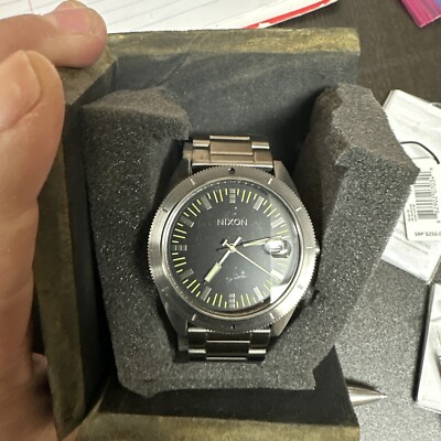 Nixon Watch The Rover SS II Gunmetal A-359-632-00 Stainless Steel Case ...