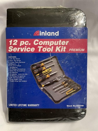 INLAND 12 Piece Computer Service Tool Kit #05204B New Sealed Lmtd ...