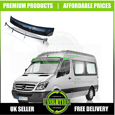 SUNVISOR BUG DEFLECTOR WIND SUN VISOR PROTECTOR MERCEDES SPRINTER 2006 ...