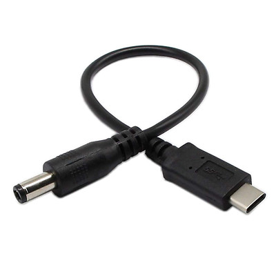 USB 3.1 Type C USB-C to DC 5.5 2.5mm Male Female Power Plug Charge ...