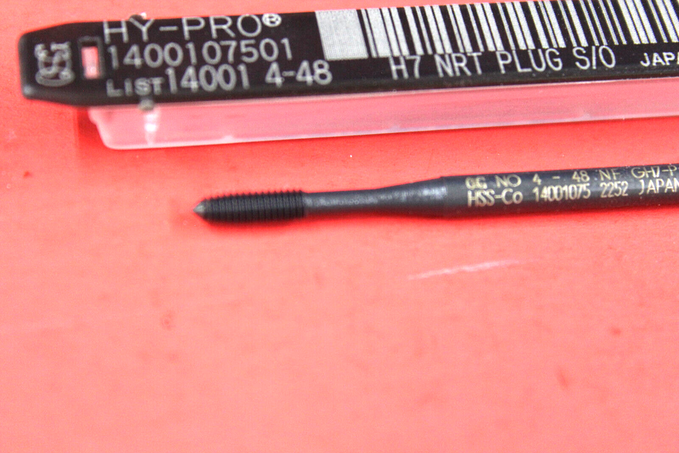 #4-48 HF H7 PLUG OSG Roll Form Tap NRT HY-PRO FORMING HSS-CO S/O ...
