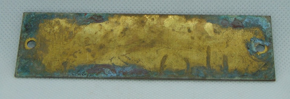 Vintage Brass Naval Ship Plaque Sign Authentic Hospital | eBay