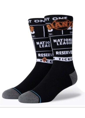Stance San Francisco Giants Ticket Stub Socks Men’s Size M (6-8.5) MSRP ...