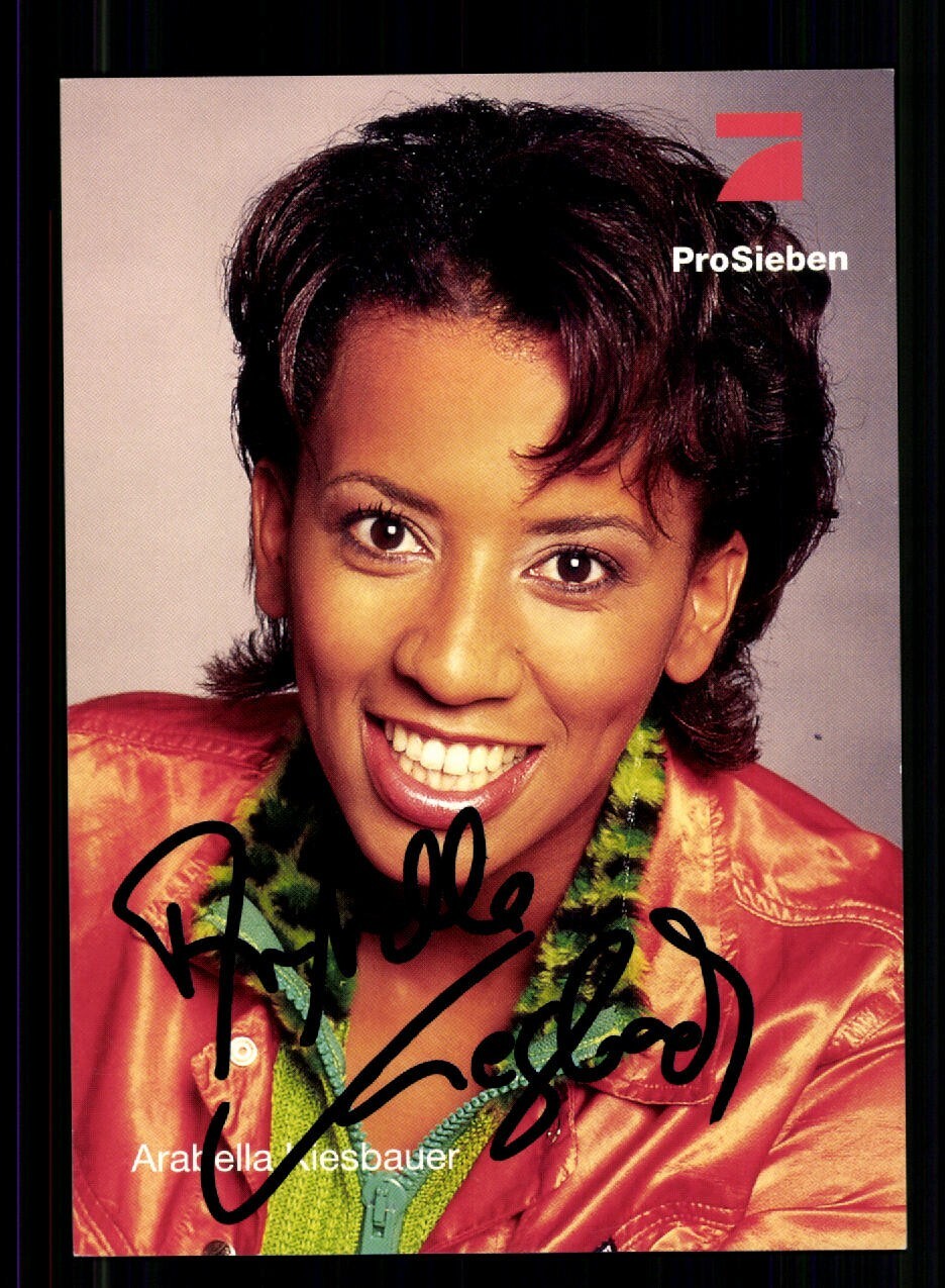 Arabella Kiesbauer PRO 7 Autogrammkarte Original Signiert # BC 210725 ...