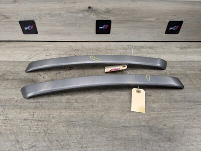 NOTE* OEM BMW E92 E93 Rear Left Right Aluminum Glacier Silver Interior ...