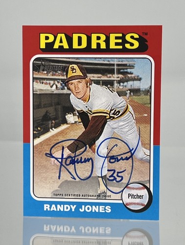 2024 Topps Heritage High Number RANDY JONES AUTO REAL ONE AUTOGRAPH ...