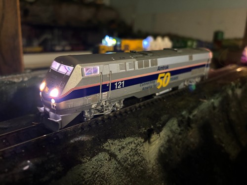 HO AMTRAK 50TH ANNIVERSARY / DCC SOUND W/ LED LIGHTS ATHEARN AMD-103 ...