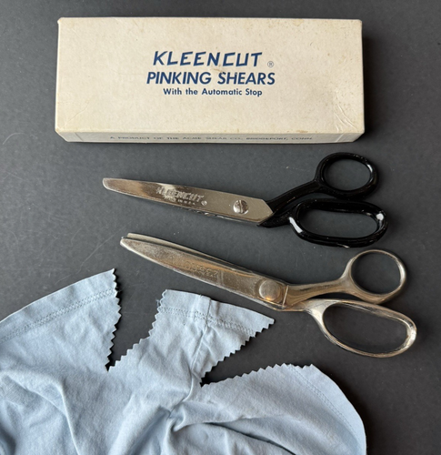 Vintage Kleencut Pinking & Wiss CC7 Zig Zag Fabric Sewing Scissors ...