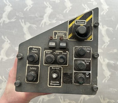RAF BAE Hawk Aircraft Switch Panel/Assembly. Vintage Aircraft Parts ...