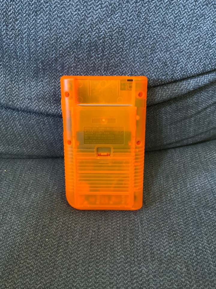 Nintendo Gameboy, Original DMG-01 model, transparent orange shell ...