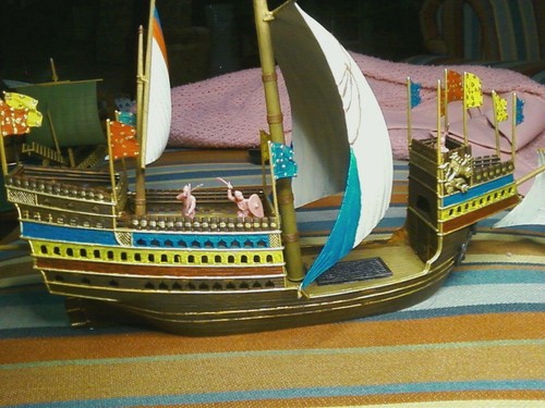 Lindberg 202 Portuguese Carrack Santa Catarina Sailing Ship Model Kit 1 ...