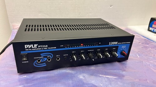 PYLE PT210 70V PA AMPLIFIER W/MIC TALKOVER | eBay
