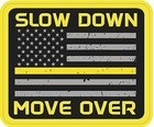 Slow Down Move Over Thin Yellow Line Vinyl Sticker Decal | eBay