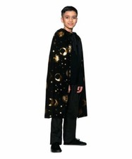Celestial Sun Moon Stars Cape Witch Wizard SORCERERESS Adult Costume ...