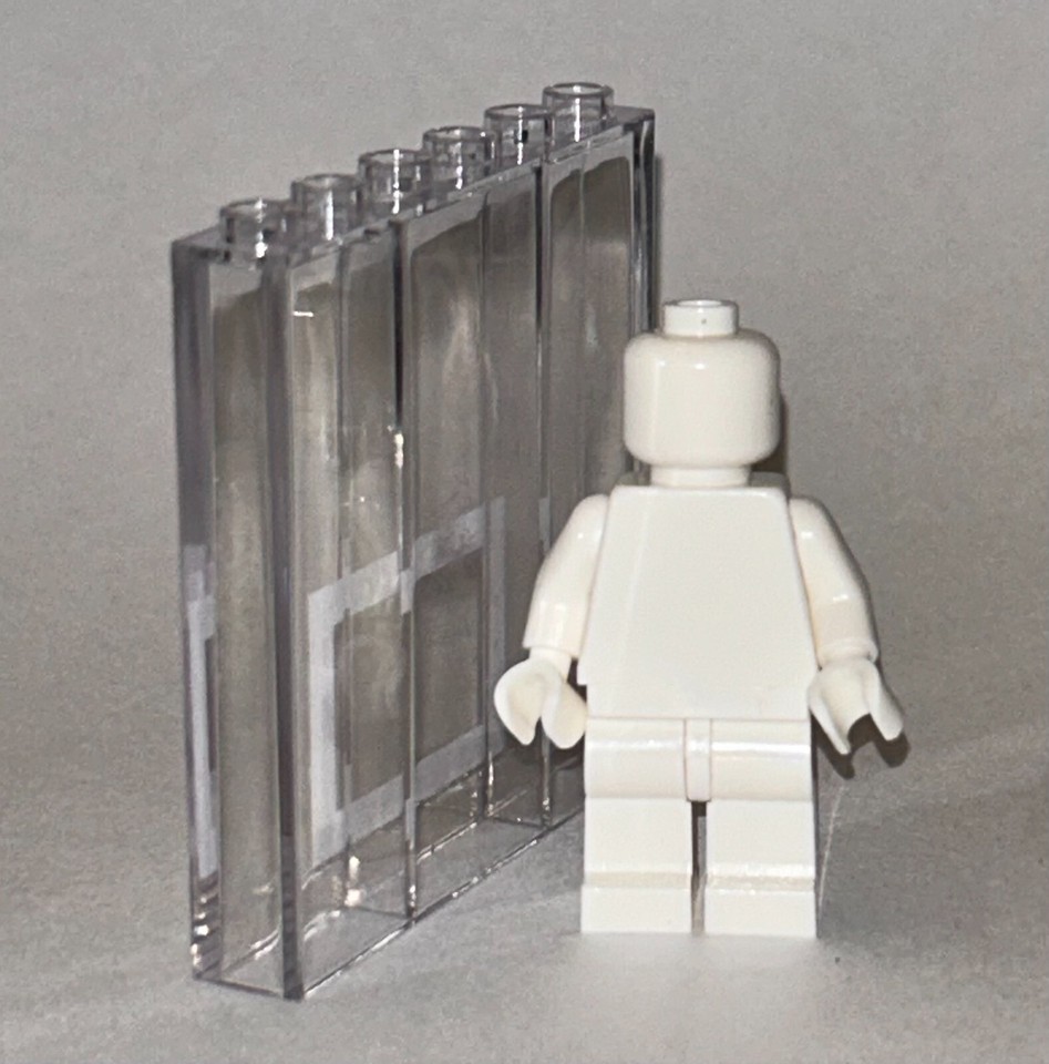 Genuine Lego NBA Basketball Clear Backboard with NBA logo 6 x 5 x 1 NEW ...