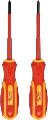 2Pcs VDE Insulated Screwdriver 1000V PH0 X 75Mm Magnetic Phillips ...