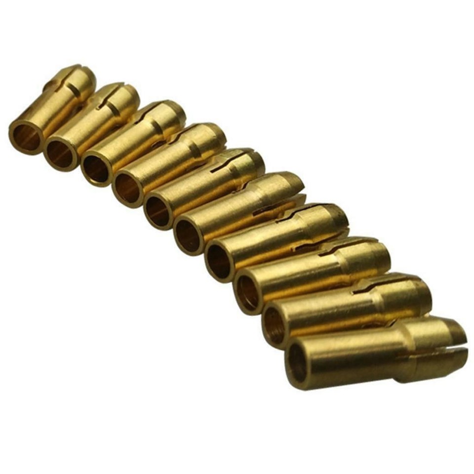 10Pcs 0.5-3.2mm Small Electric Drill Bit Collet Mini Drill Tool Chuck ...