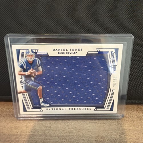 2020 NATIONAL TREASURES DANIEL JONES DUKE BLUE DEVILS GIANTS JUMBO ...