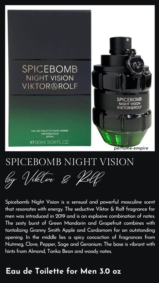 Spicebomb Night Vision by Viktor & Rolf cologne men EDT 3 / 3.0 oz New ...