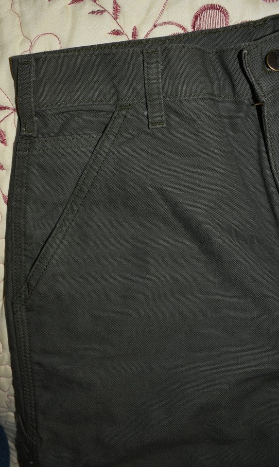 Carhart Flannel Lined Utility Cargo Work Pants New with Tags 31 W 34 ...