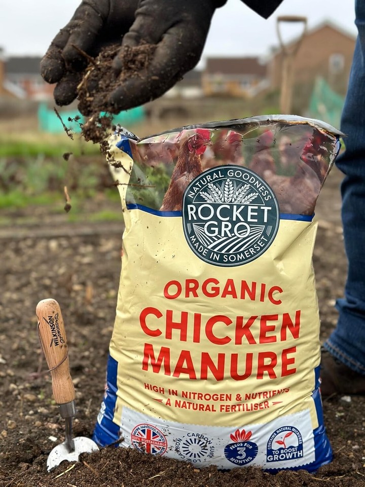 ROCKET GRO ORGANIC CHICKEN MANURE 20L NATURAL FOR FERTILISER COMPOST ...