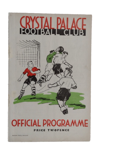 1939 Crystal Palace v Torquay United 28th January Very Rare Programme ...