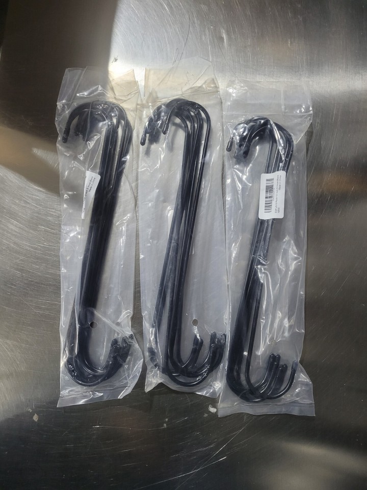 3 Packs of 6 - 12 inch Extra Large S Hooks Black Heavy Duty Long S Hooks, Qty 18 | eBay