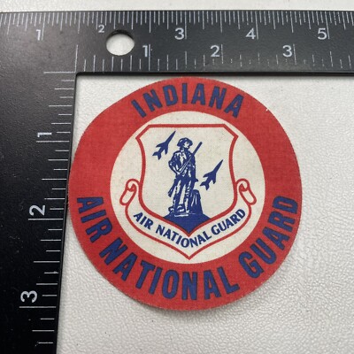 Vtg Thin Canvas Style Indiana Air National Guard Patch (Military Air ...