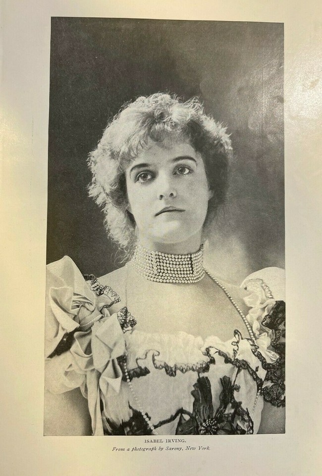 1898 Vintage Magazine Illustration Actress Isabel Irving | eBay
