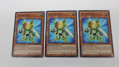 3x DESKBOT 002 MONSTER 1ST EDITION NECH-EN042 COMMON YUGIOH NM / UNPLAYED | eBay