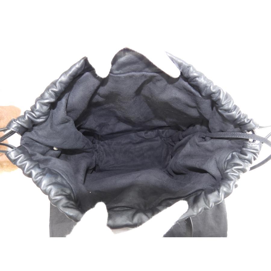 Saint Laurent Tote Bag Teddy YSL Black with Drawstring Inner Shoulder ...