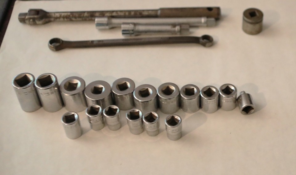 Vintage Craftsman Socket Set Drive V VV G SAE USA LOT 16 pcs + more | eBay