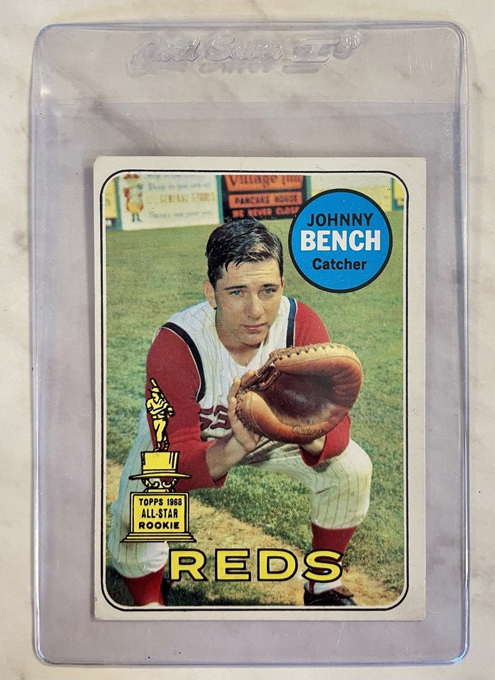 1969 Topps Johnny Bench #95 Reds 🏆All-Star Rookie- HOF Catcher- SHARP ...