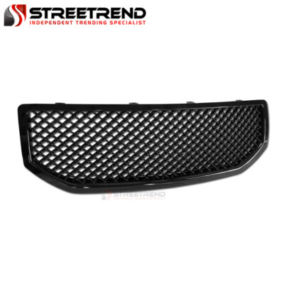 For 2006-2012 Caliber Glossy Black Luxury Mesh Front Hood Bumper Grill ...