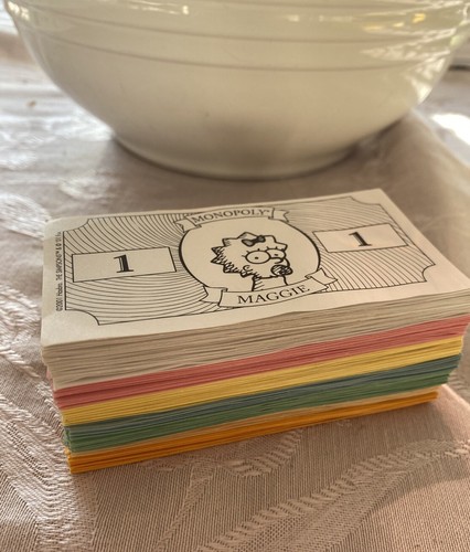 Vintage 2001 Monopoly • The Simpsons Play Money Replacement Part Parts ...