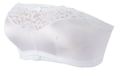 SAVE Glamorise COMPLETE COMFORT Strapless Bra 40B 40C 40D LACE Stretch ...